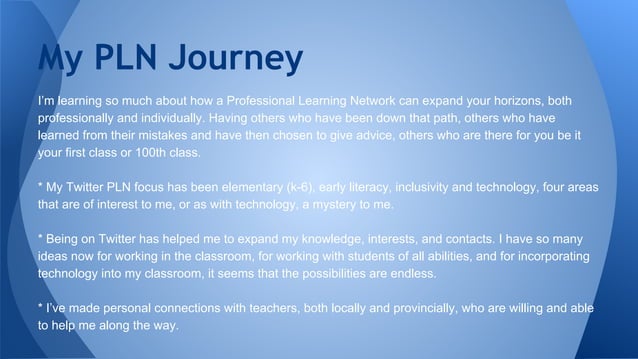 PLN Reflection | PPT