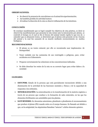 INTOXICACION POR PLOMO | PDF