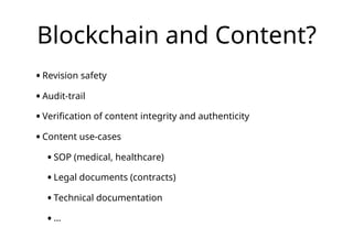 The Plone and The Blockchain | PPT