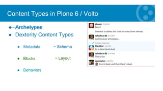 Plone 6 / Volto Dexterity Content Types - Schema & Layout | PPTX