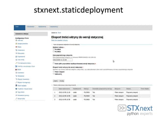 Plone as CMS in enterprise environments | PPTX | Web Development | Internet