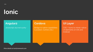 Cross-Device Native Apps with Ionic | PPT | Free Download