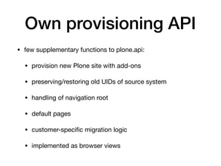 Plone migrations using plone.restapi | PPT