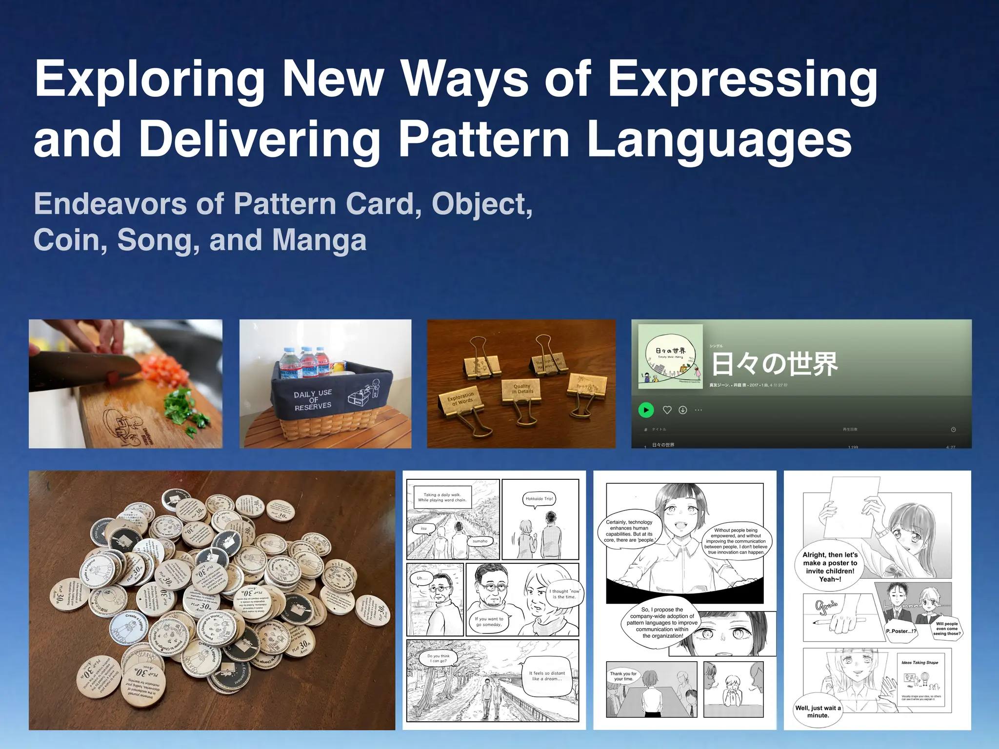 Exploring New Ways of Expressing and Delivering Pattern Languages: Endeavors of Pattern Card ...
