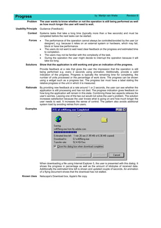 Interaction Patterns In User Interfaces | PDF