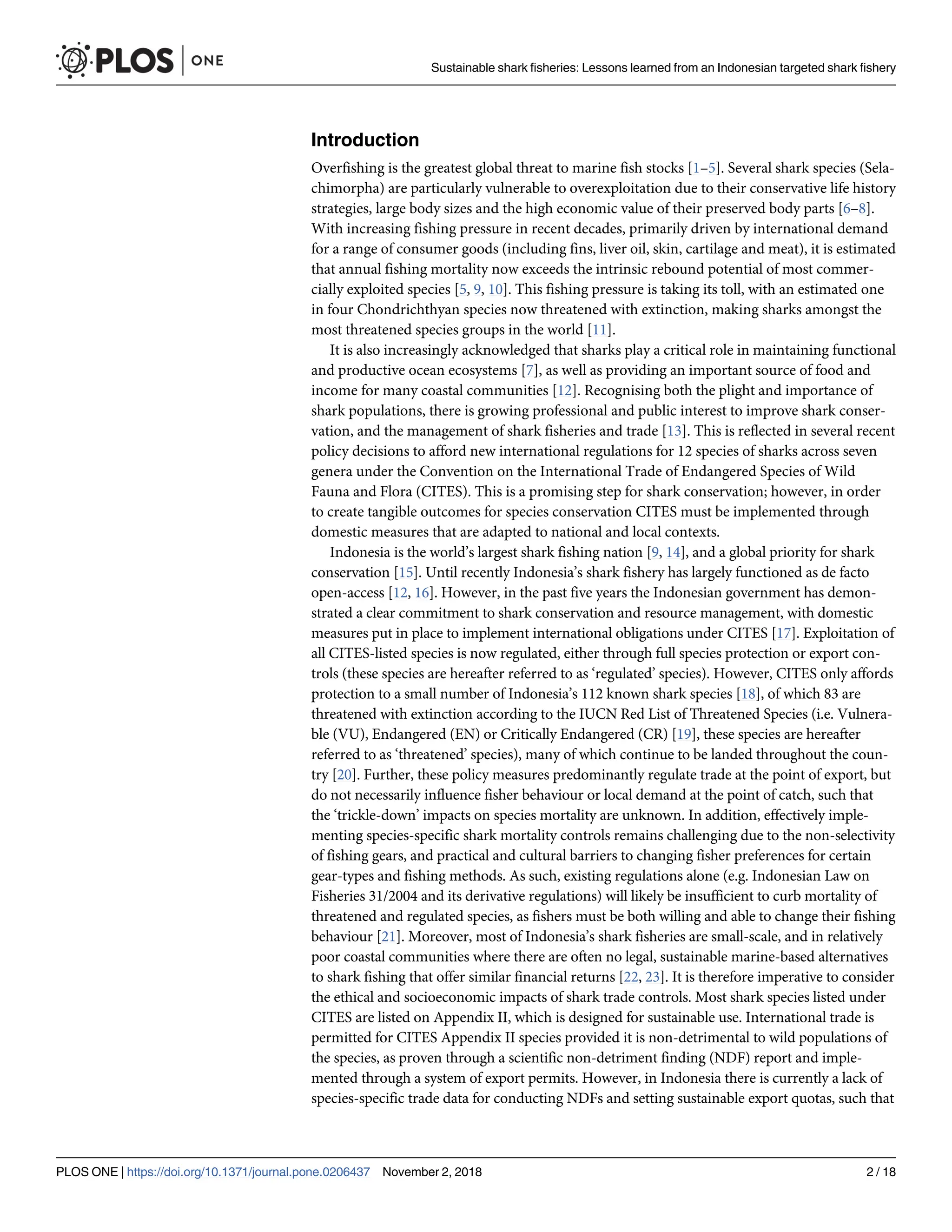 PLOS Shark Rays in west nusa tenggara indonesia.pdf