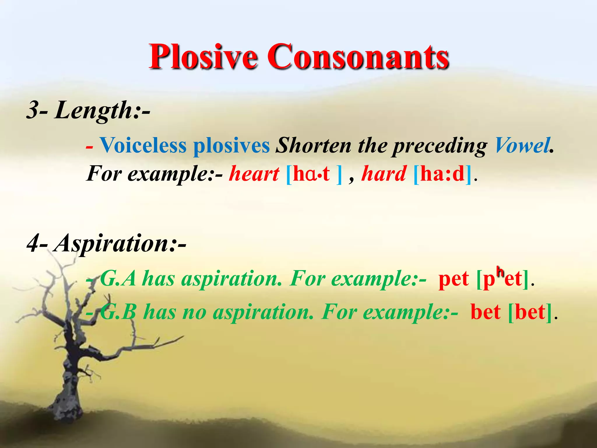 Plosives | PPTX