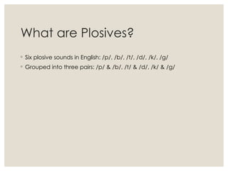 Mastering the power of plosive sounds (Pop, Punch, Power) | PPT