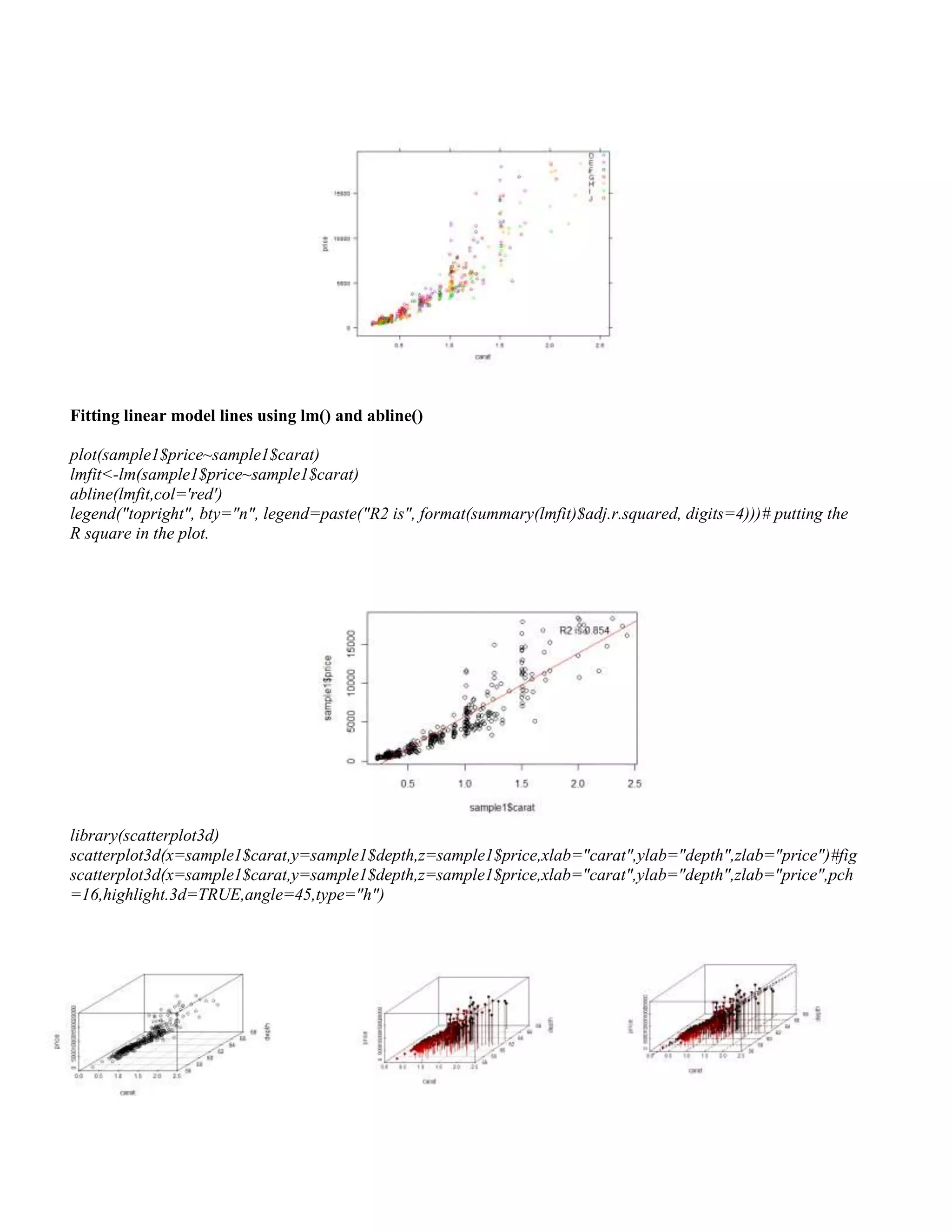 R scatter plots | DOCX
