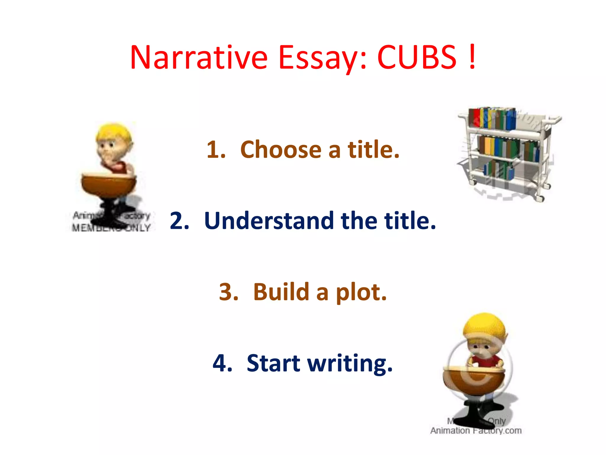 Writing Narrative Essay Plot PPT