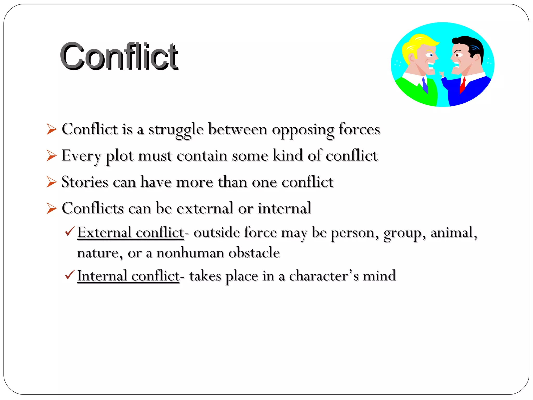 Plot Conflict Slide Show | PPT