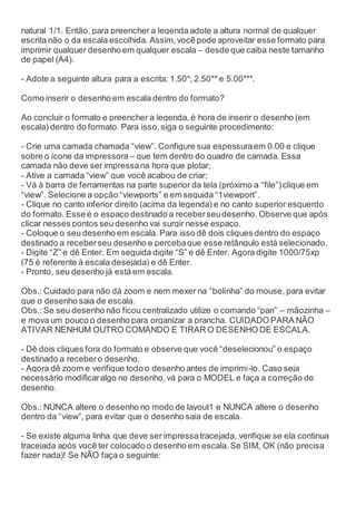 Plotagem e cotas autocad | DOCX