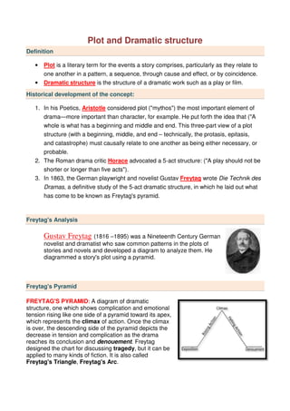 Plot and dramatic structure | PDF | Drama | Genres