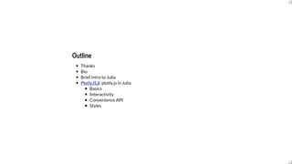 PLOTCON NYC: PlotlyJS.jl: Interactive plotting in Julia | PDF