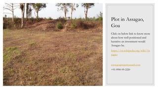 Plot in Assagao, Goa | PPT