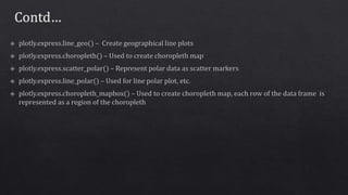 Plotly & cartopy Module in python | PPTX