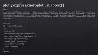 Plotly & cartopy Module in python | PPTX