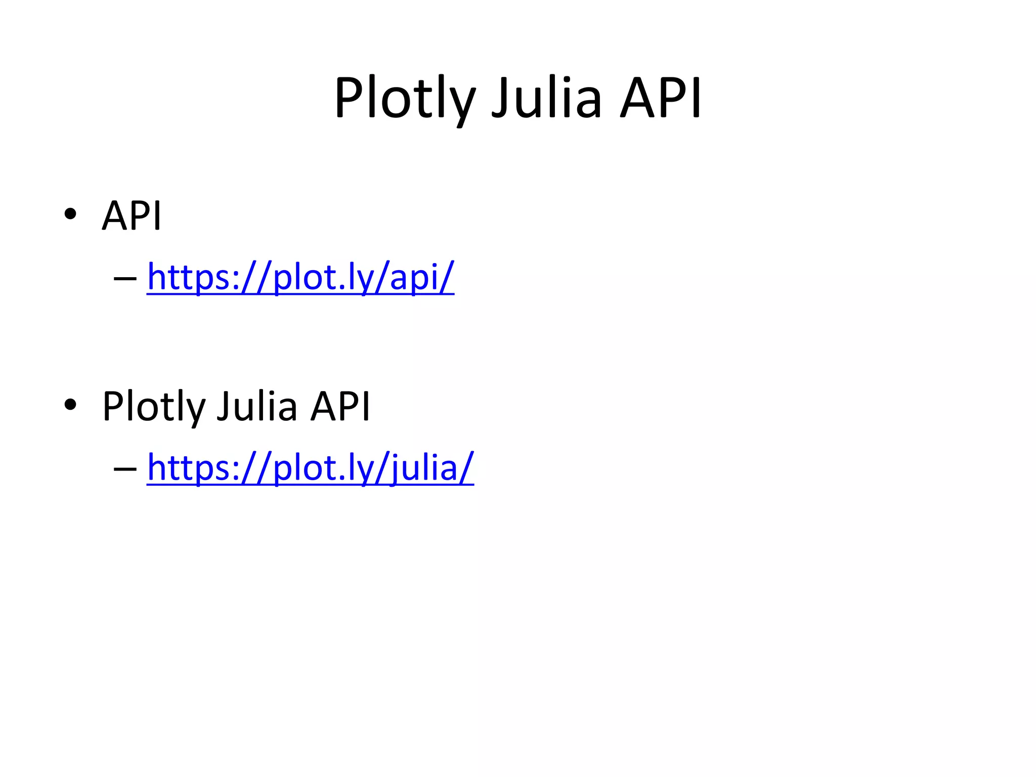 Plotly Julia API | PPT