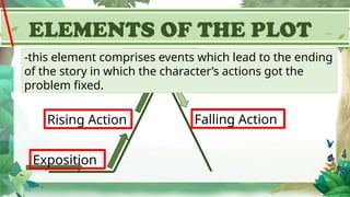 ELEMENTS OF THE PLOT- CLASSROOM OBSERVATION (COT). pptx | PPT