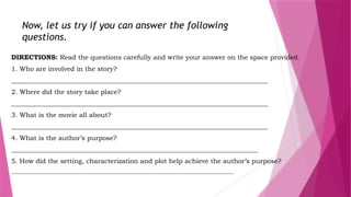Plot, Setting, and Characterization in a.pptx