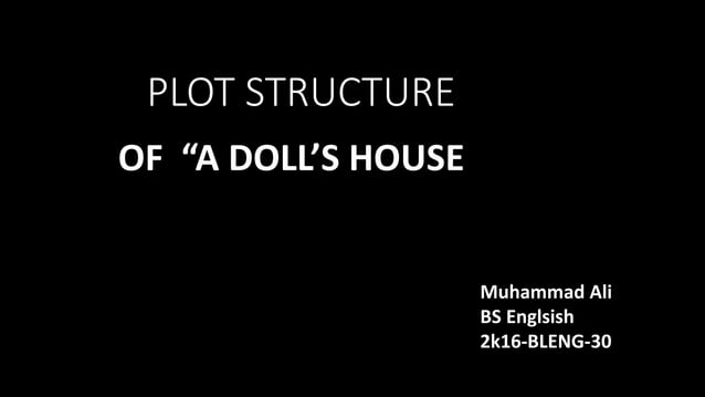 Plot structure of Doll's House | PPT