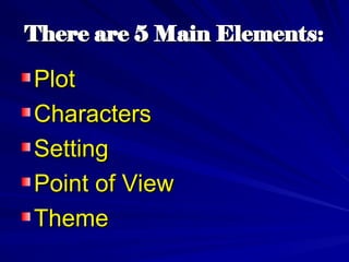 Plot Structure Power Point Presentation: | PPT