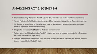Plot Summary- Act 2, Scenes 3-4 Macbeth GCSE | PPTX