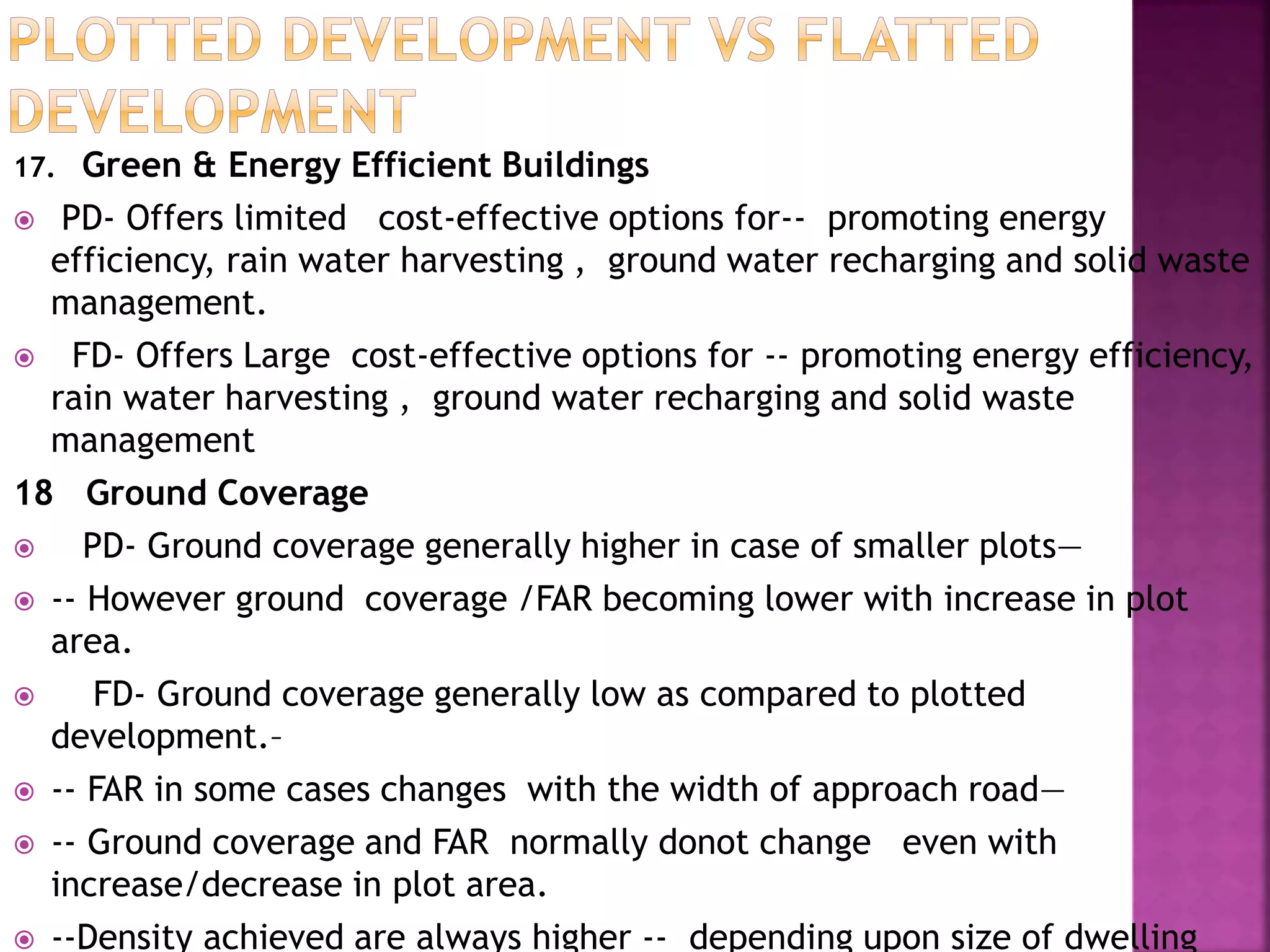 Plotted development vs flatted development | PPTX