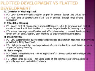 Plotted development vs flatted development | PPTX
