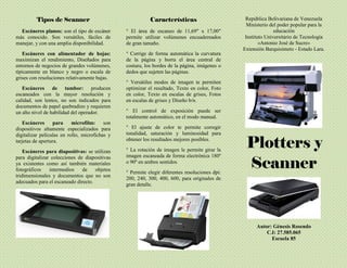 Plotters y scanner | PDF