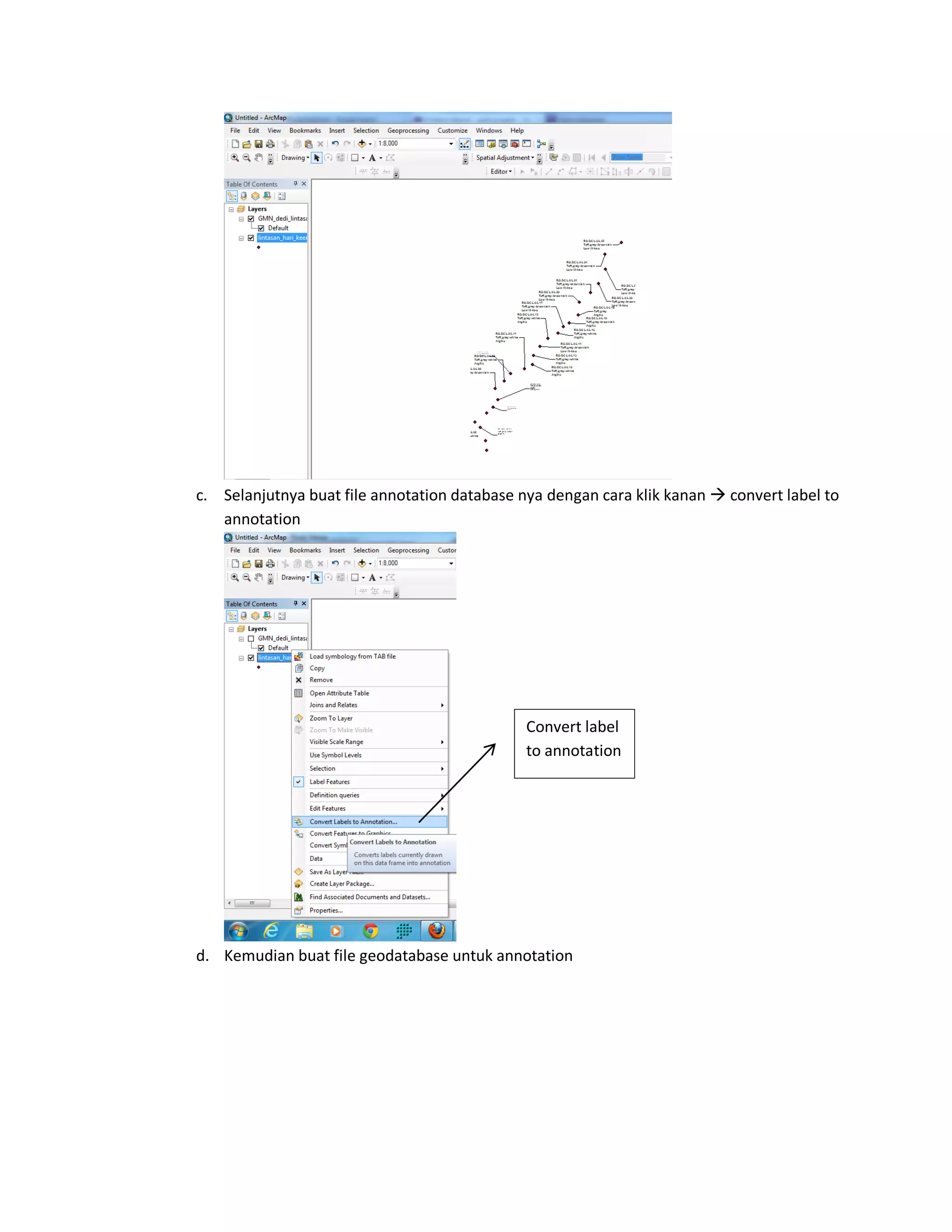 Plotting annotation titik dan_georeferensi_dg_acad | PDF