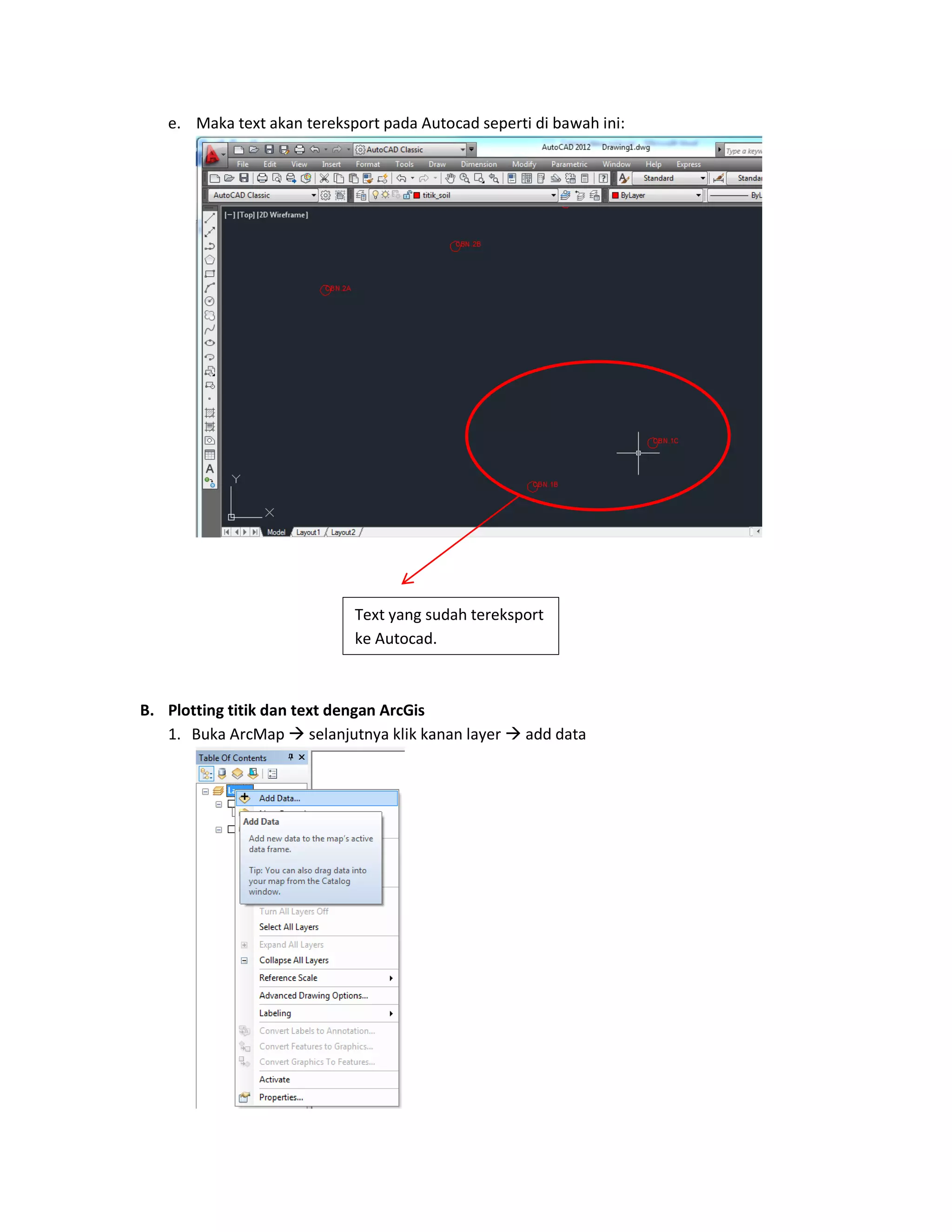 Plotting annotation titik dan_georeferensi_dg_acad | PDF
