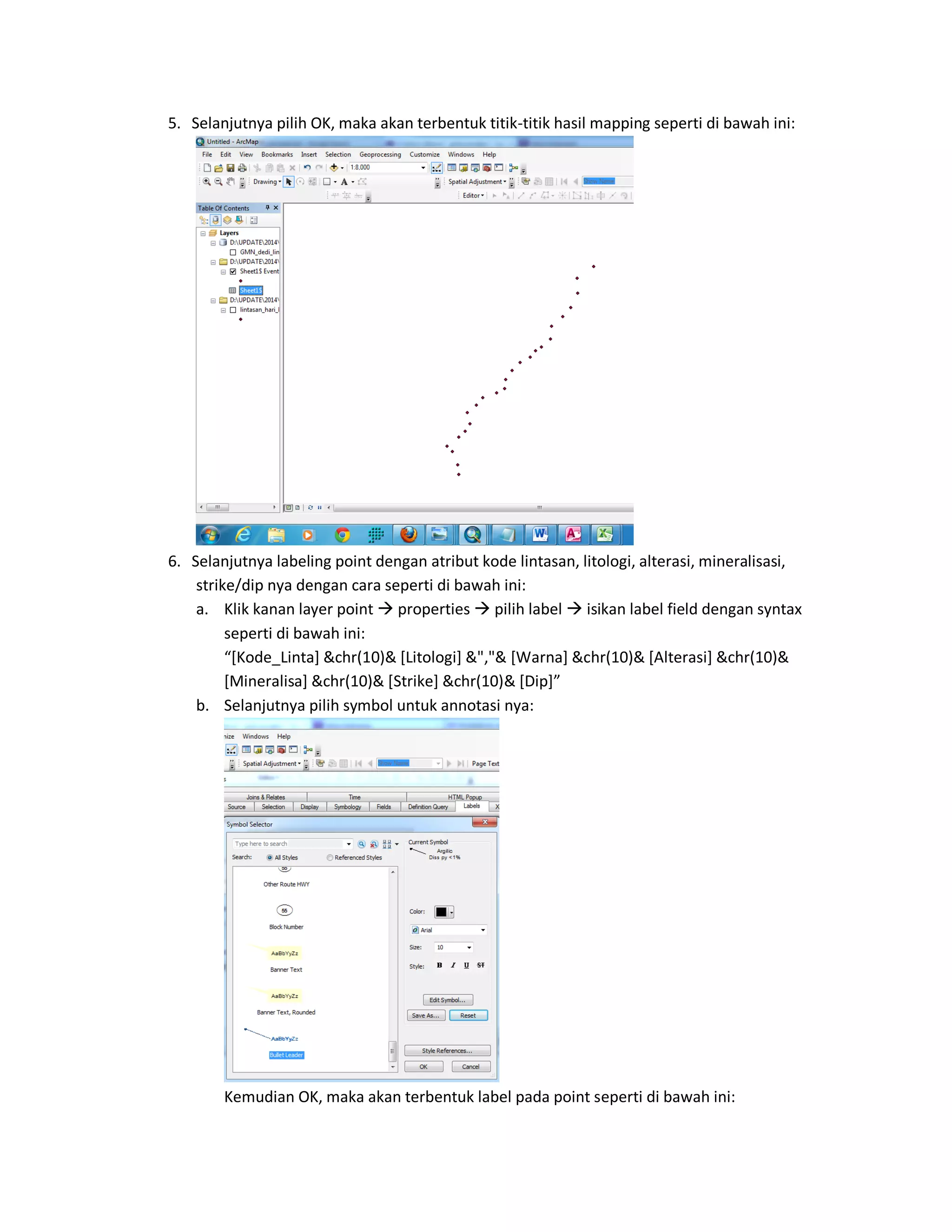 Plotting annotation titik dan_georeferensi_dg_acad | PDF