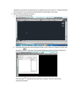Plotting annotation titik dan_georeferensi_dg_acad | PDF