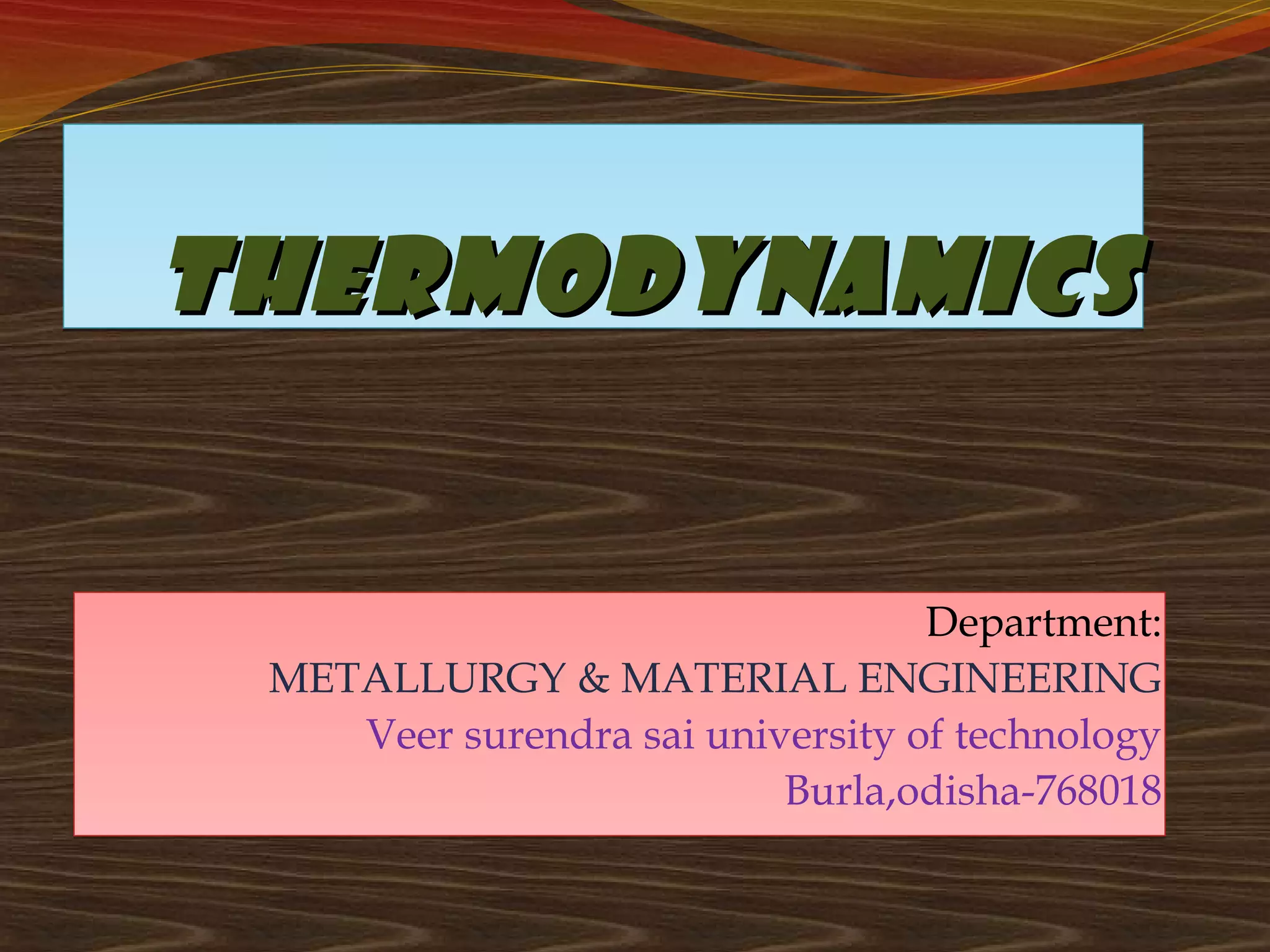 Plotting of different parameters entropy, enthalpy, gibbs free energy ...
