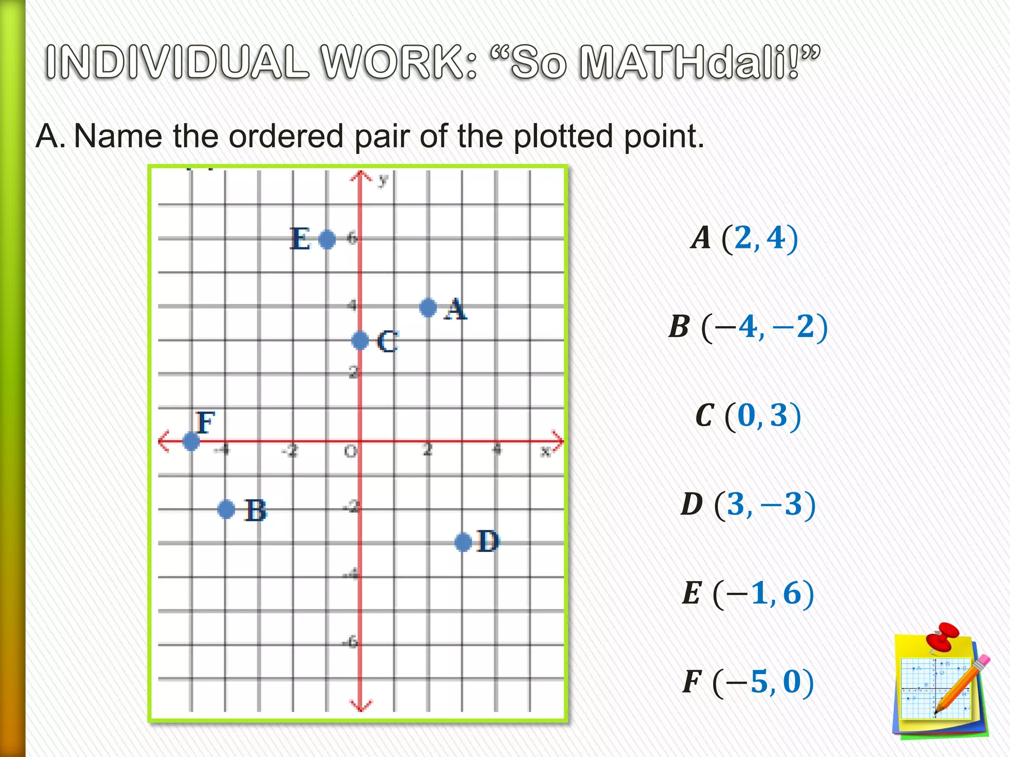 Plotting of Points on the Coordinate Plane | PDF