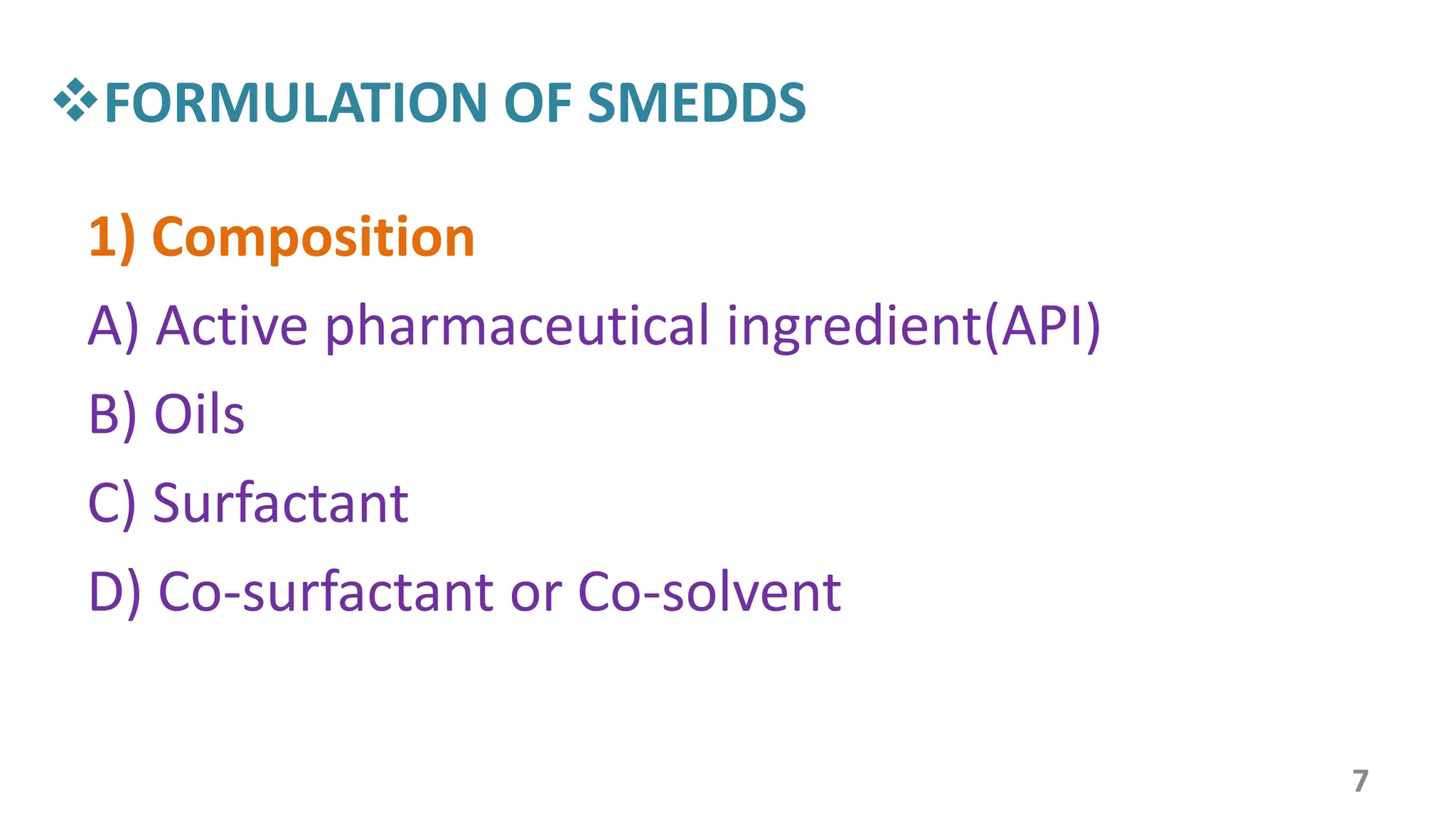Plotting of ternery phase diagram for preparation of SMEDDS | PPTX