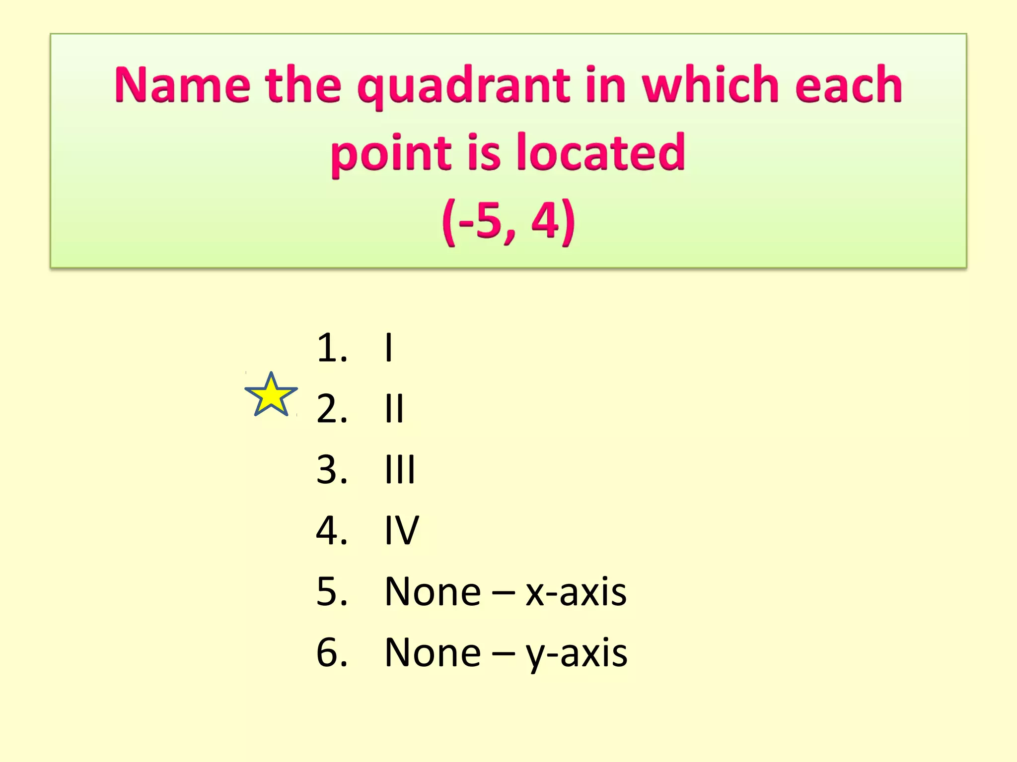Plotting Points In Rectangular Coordinate System Ppt Physics Science