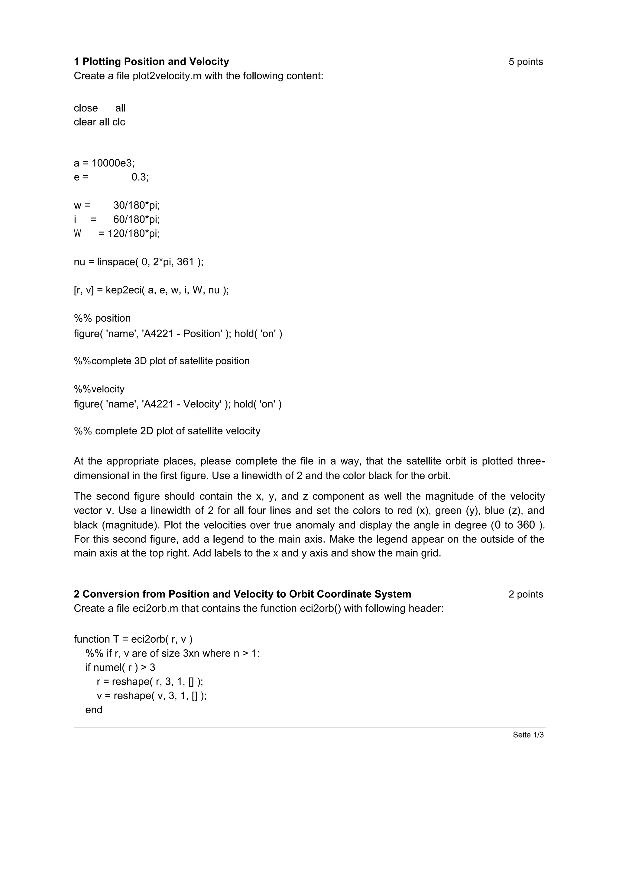 Plotting position and velocity | PDF