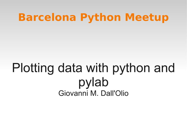 Plotting data with python and pylab | PDF | Programming Languages ...