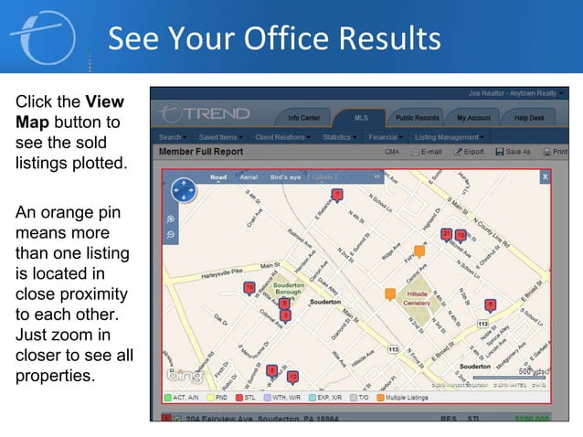 Enhance Your Listing Presentation with TREND Maps! | PPT | Office ...