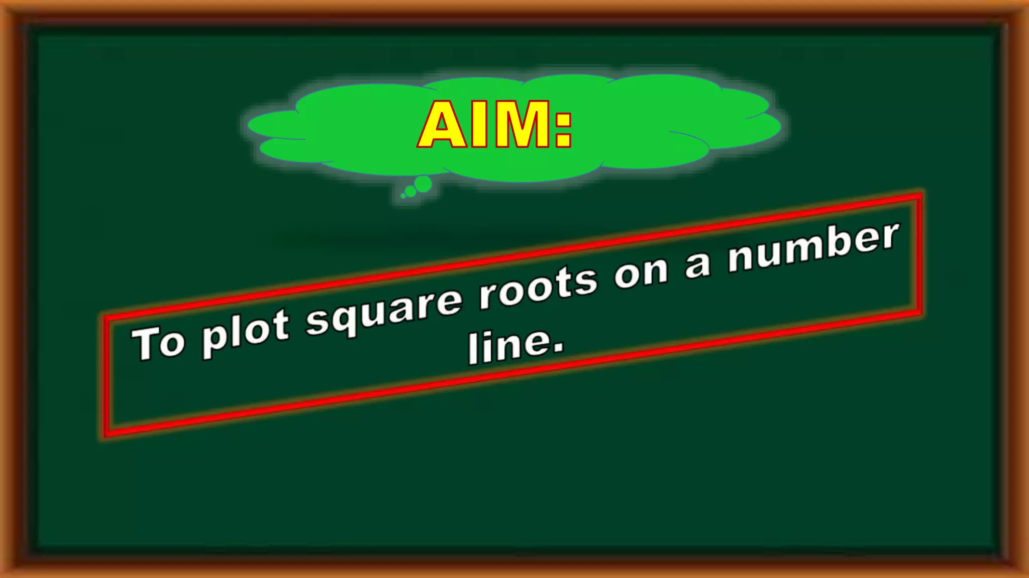 Plotting square roots on a number line | PPT