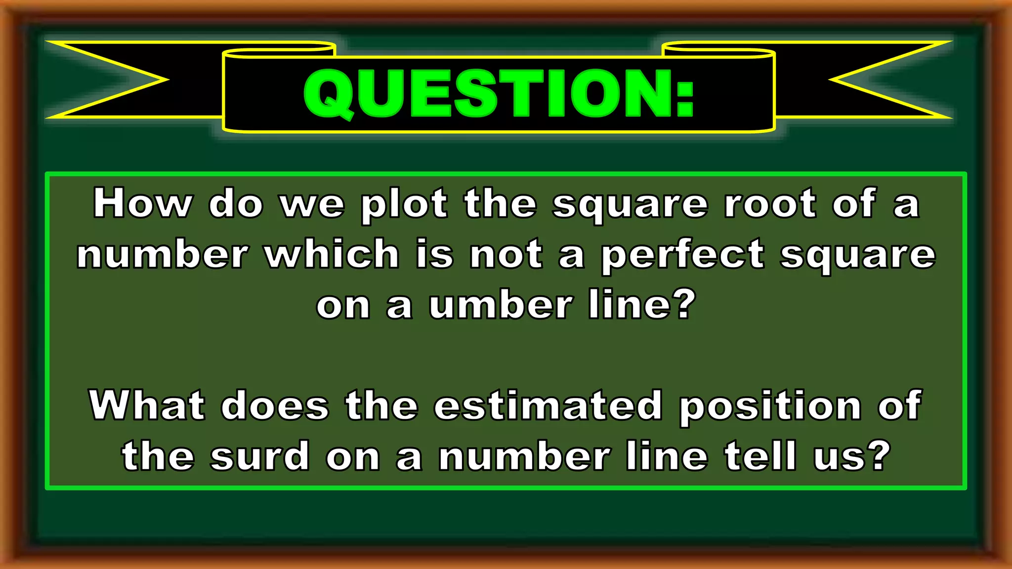 Plotting square roots on a number line | PPTX