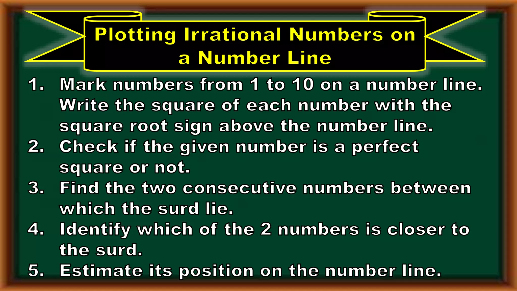 Plotting square roots on a number line | PPTX