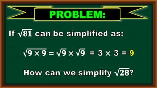 Plotting square roots on a number line | PPTX