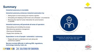 Plotting the Path to Autonomous Operations | PPT