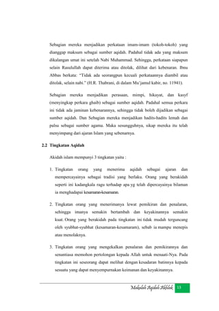 Makalah Aqidah Akhlak | DOCX