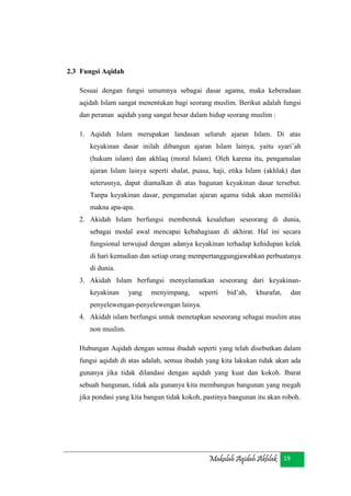 Makalah Aqidah Akhlak | DOCX