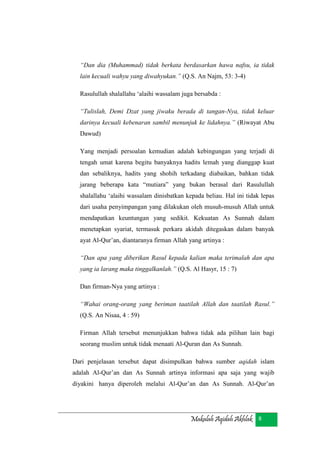 Makalah Aqidah Akhlak | DOCX