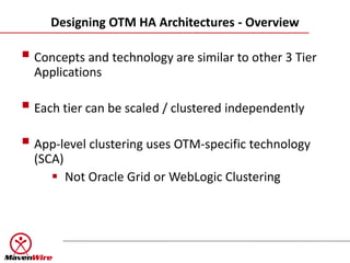 Designing Highly-Available Architectures for OTM | PDF
